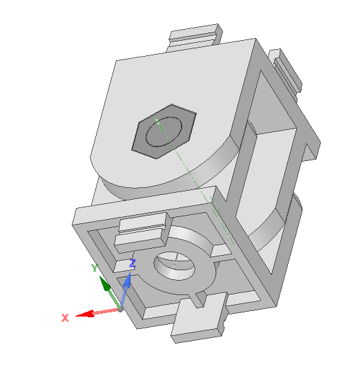 Free STL file Flexible Hinge Pivot Joint Connector For V-Slot Profile ...